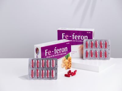 Viên Sắt bầu Fe - Feron, Viên sắt hỗ trợ ngăn ngừa thiếu máu không gây ...